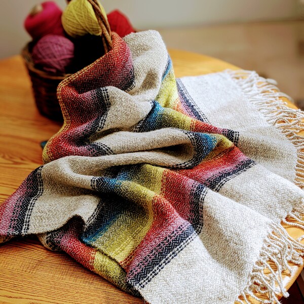 Pure Wool Handwoven Blanket - Etsy