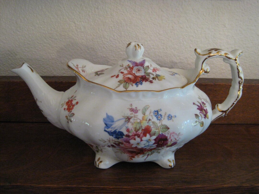 Small Hammersley Teapot England Fine Bone China 1950s Vintage Formal ...