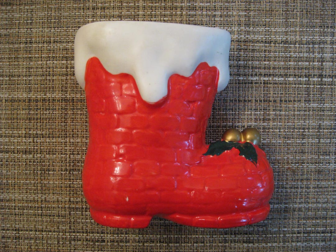 Inarco Japan Ceramic Santa Boot Planter Vintage Christmas - Etsy