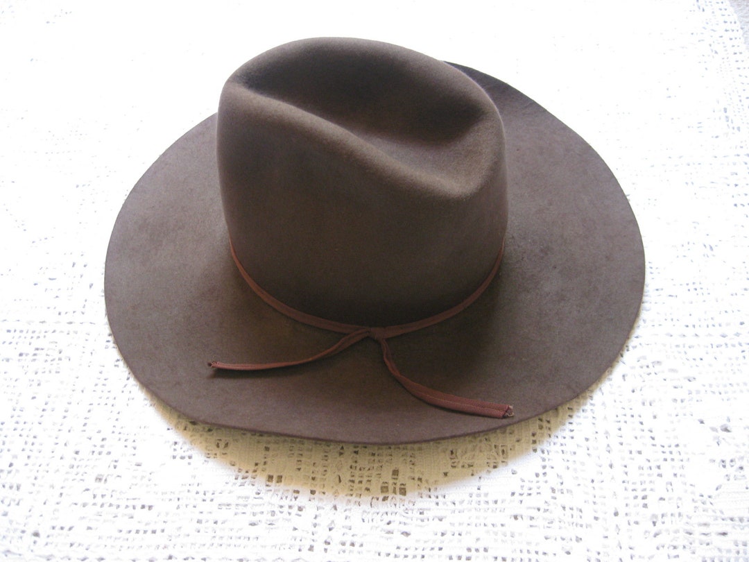 Jim Breedlove Beaver Fur Cowboy Hat Cosmic Cowboy 1950s Vintage Brown ...