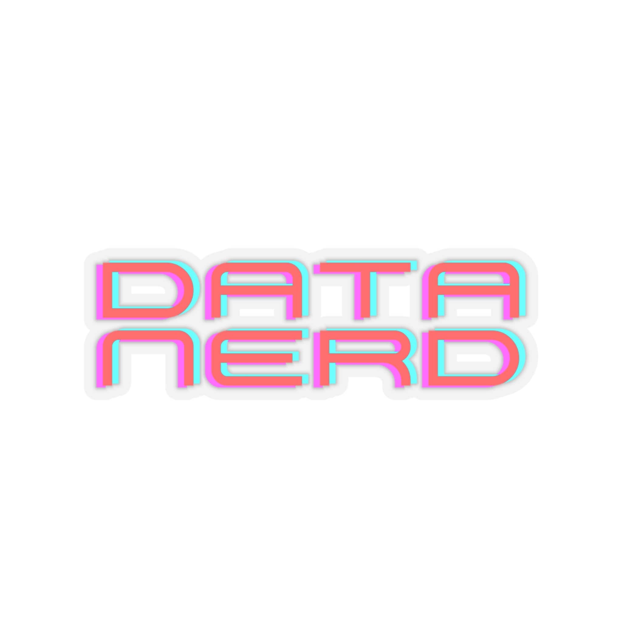 Retro Data Nerd Sticker | Data Analyst Gift | Data Scientist Print | Data Swag | Techie Gear ...