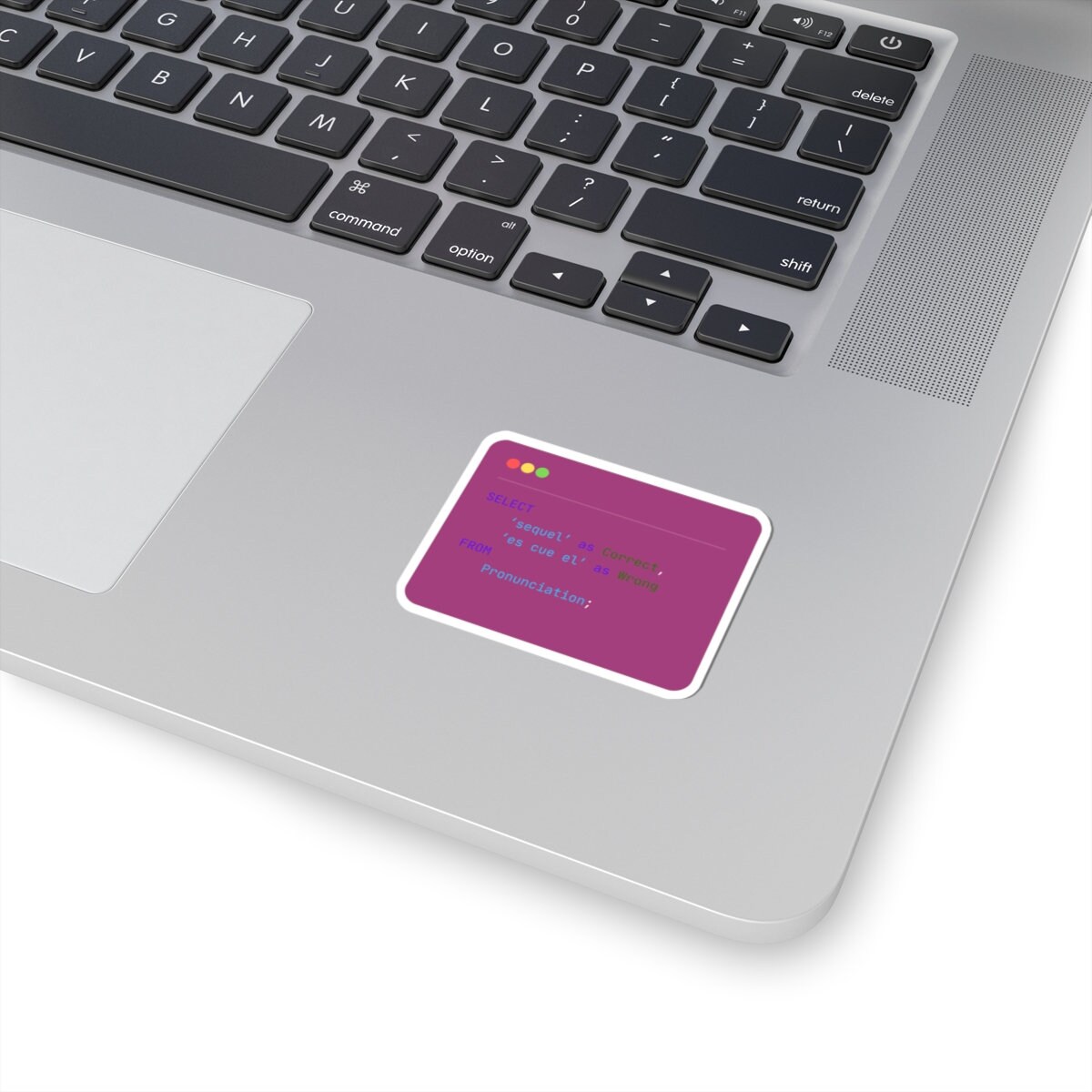 Dark Pink SQL Pronunciation Sticker | Funny SQL Sticker | Data Analyst ...