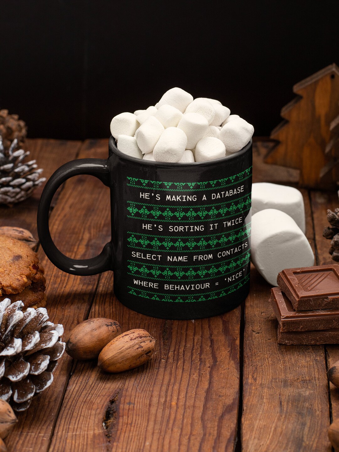 SQL Santa Mug | Christmas Gift for Data Analysts | Data Science Mug ...