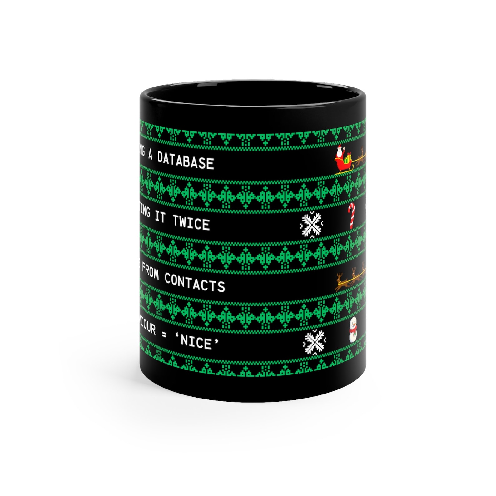SQL Santa Mug | Christmas Gift for Data Analysts | Data Science Mug ...