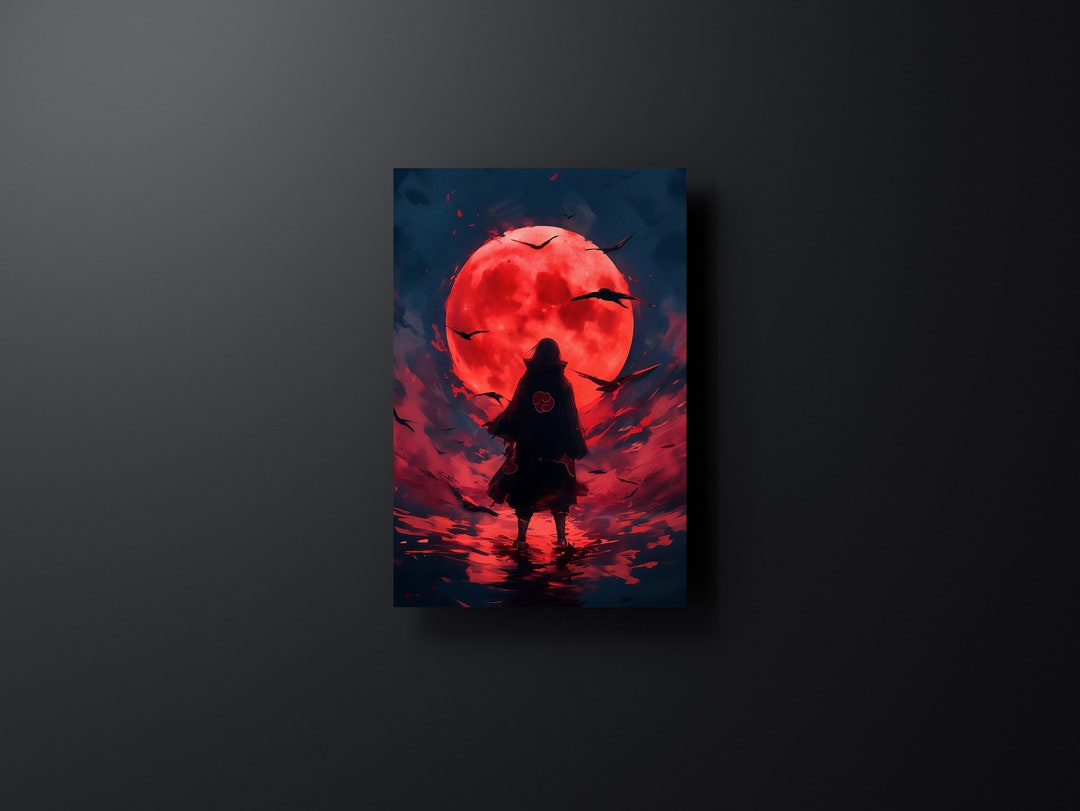 Itachi Uchiha Naruto Anime Anime Wall Poster Premium Matte Paper Wooden ...