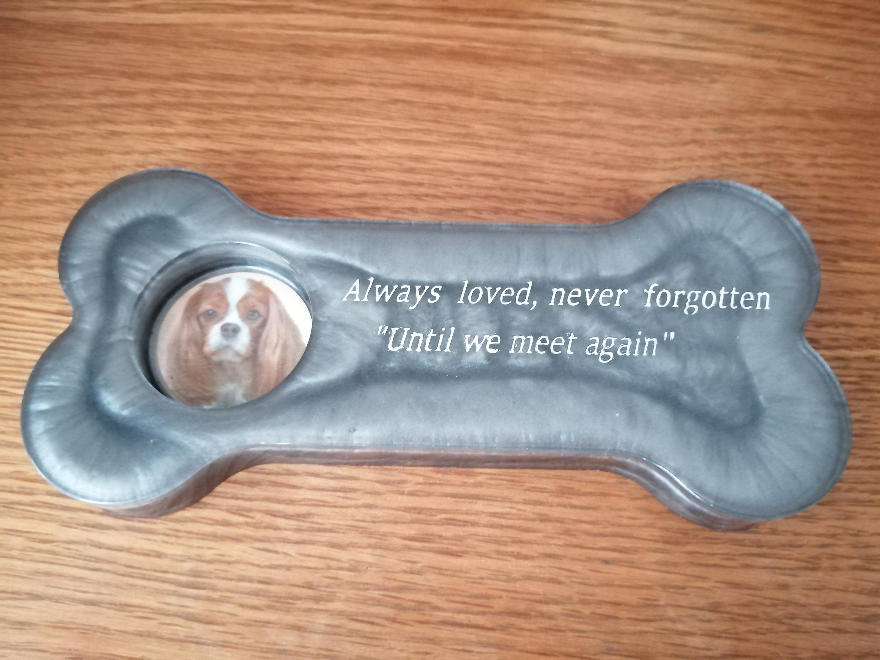 Dog Bone Picture Memorial Plaque Freestanding Bone - Etsy