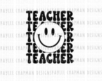Teacher Checkered Smiley PNG, JPEG, PDF File, Digital Download, Digital ...