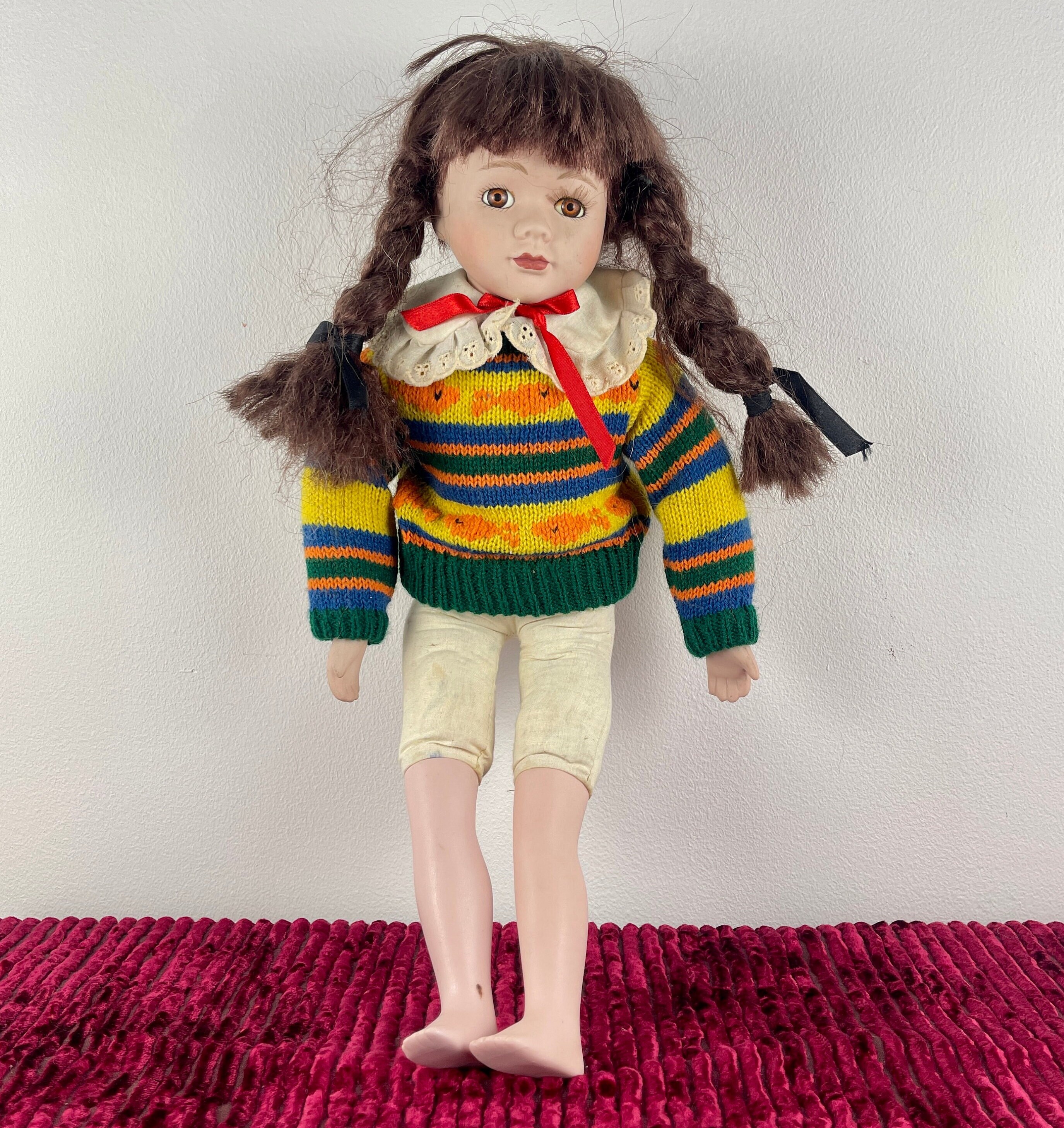 Vintage Porcelain Doll , 60's-70's Ceramic Doll - Etsy