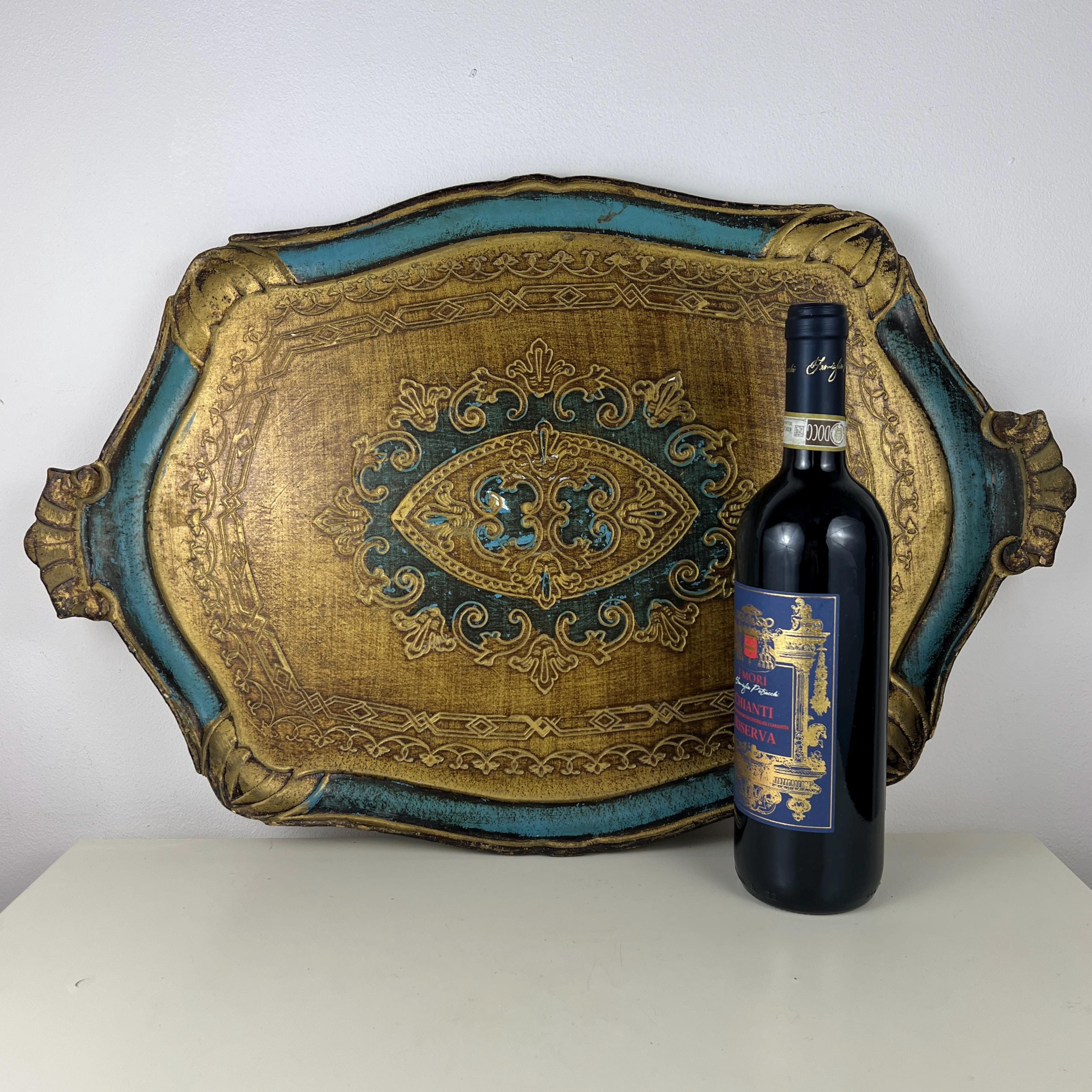 Vintage Italian Wood Tray ,antique Florentine Ornate Serving Tray - Etsy