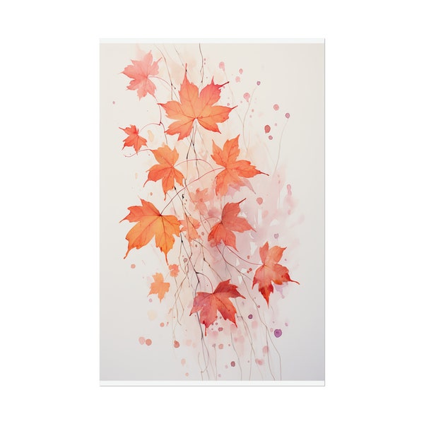 Autumn Leaves Print - Etsy
