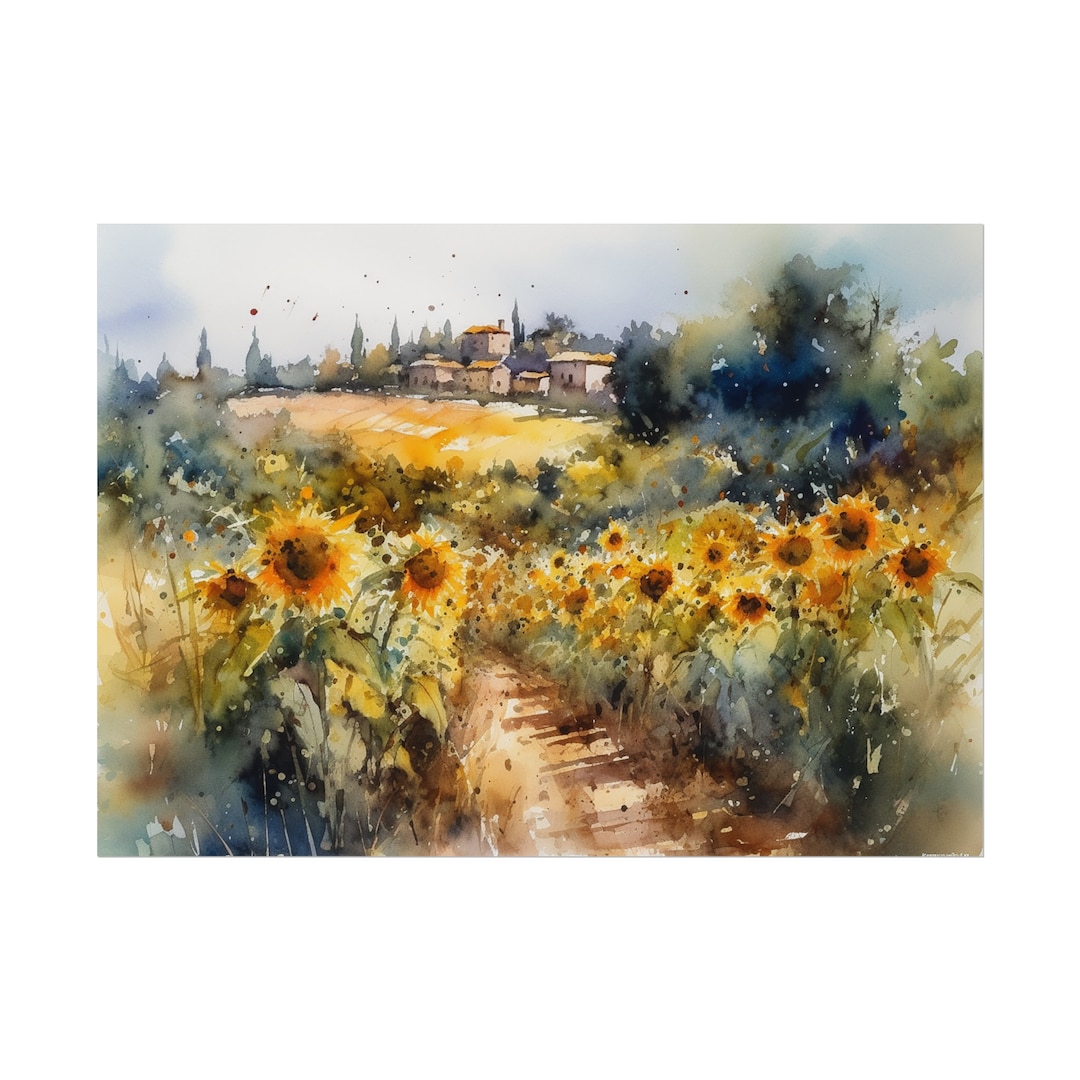 Provence Wall Art France Poster Landscape Painting French Country Art ...