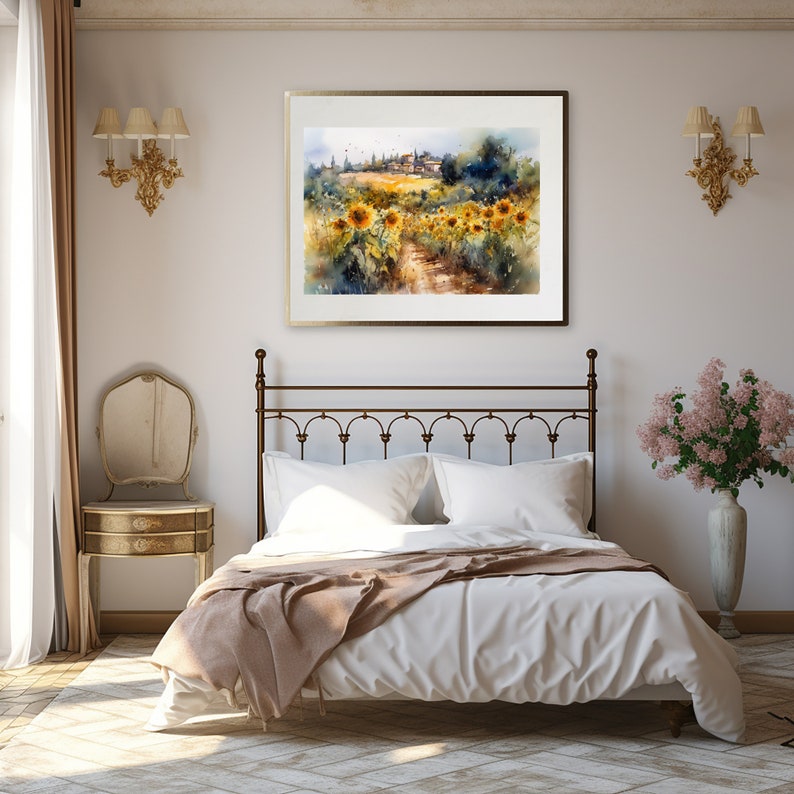 Provence Wall Art France Poster Landscape Painting French Country Art ...