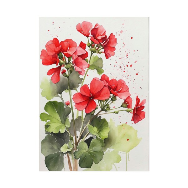 Geranium Painting - Etsy