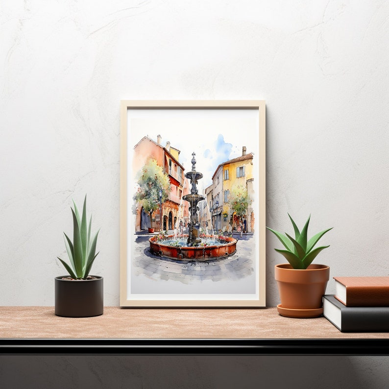 Florence Wall Art Italy Fine Art City Wall Art Fountain Cityscape ...