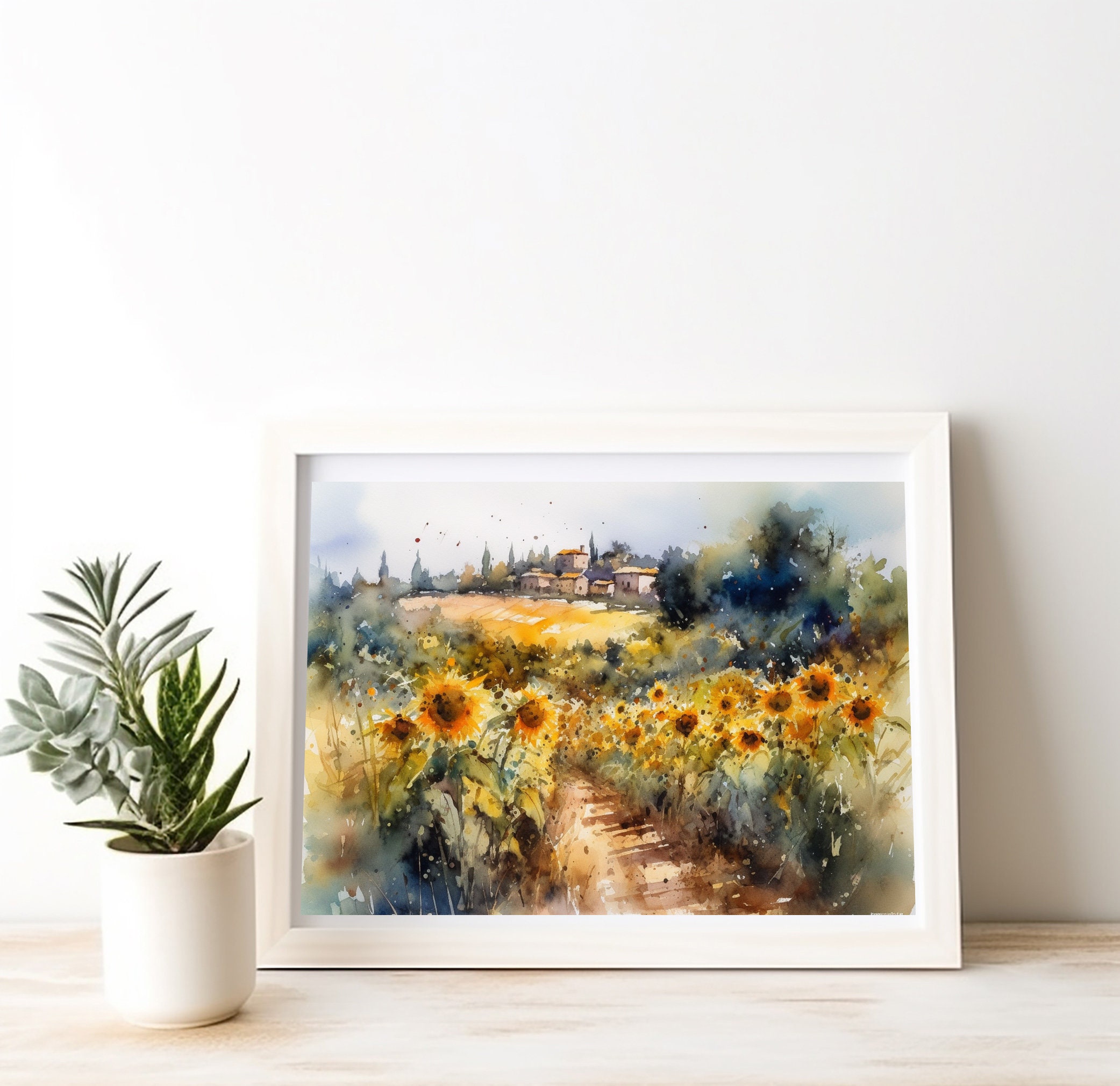 Provence Wall Art France Poster Landscape Painting French Country Art ...