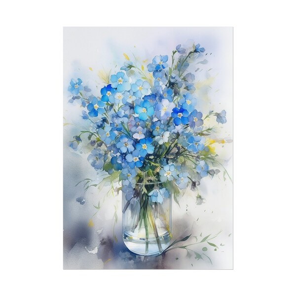 Forget Me Not Art - Etsy