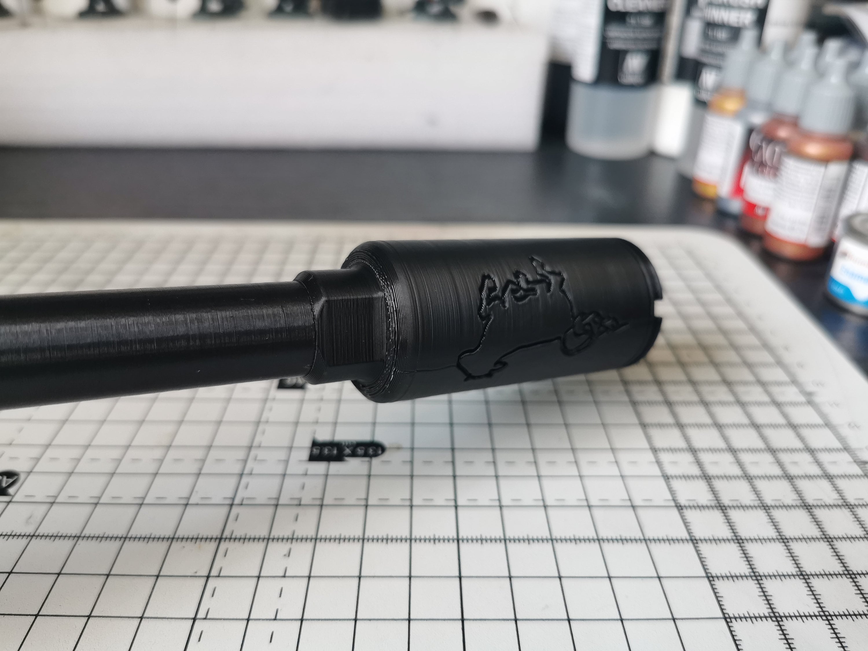 3D Printed mooveske Flaming Cow Loudener airsoft - Etsy UK