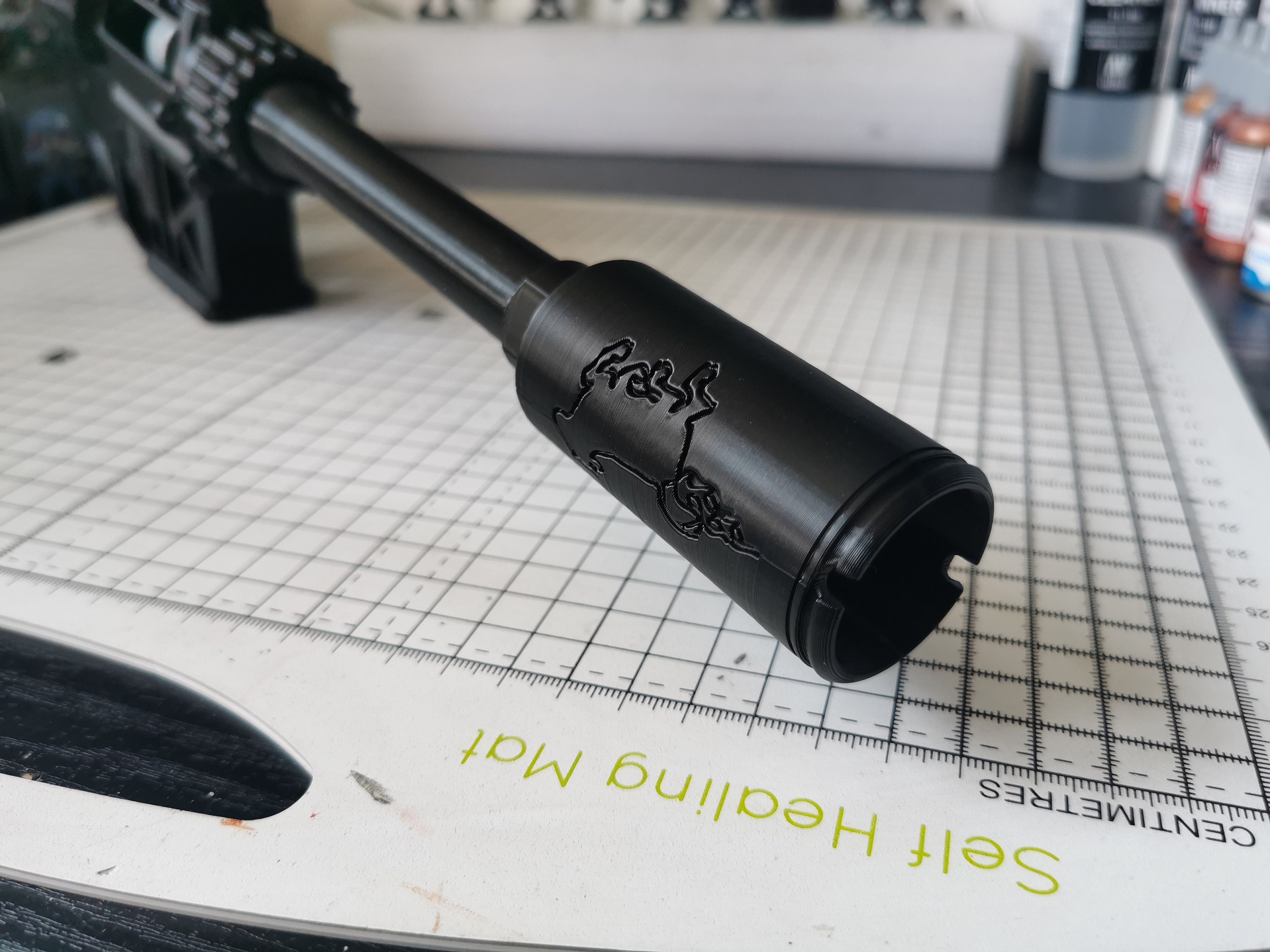 3D Printed mooveske Flaming Cow Loudener airsoft - Etsy UK