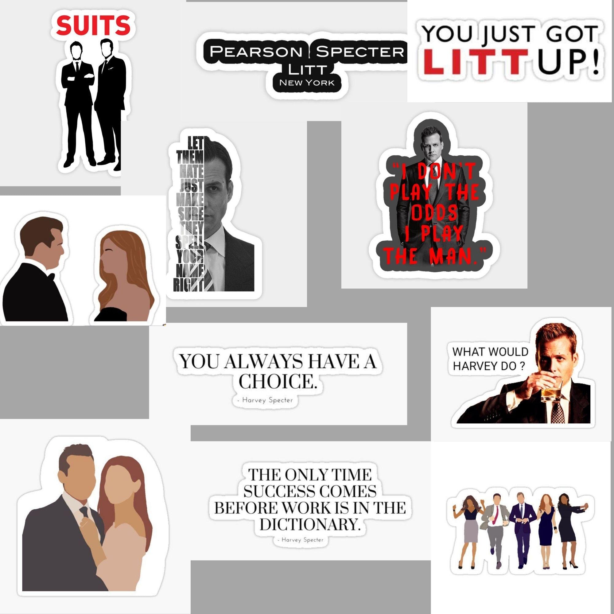 Suits Sticker Set - Etsy