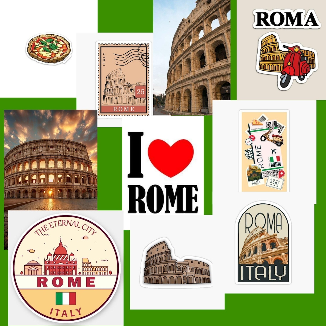 Rome Sticker Set - Etsy