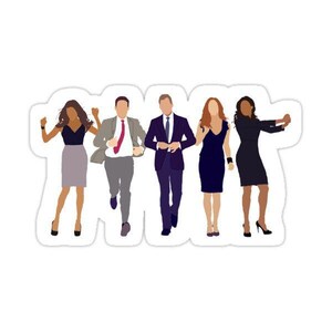 Suits Sticker Set - Etsy