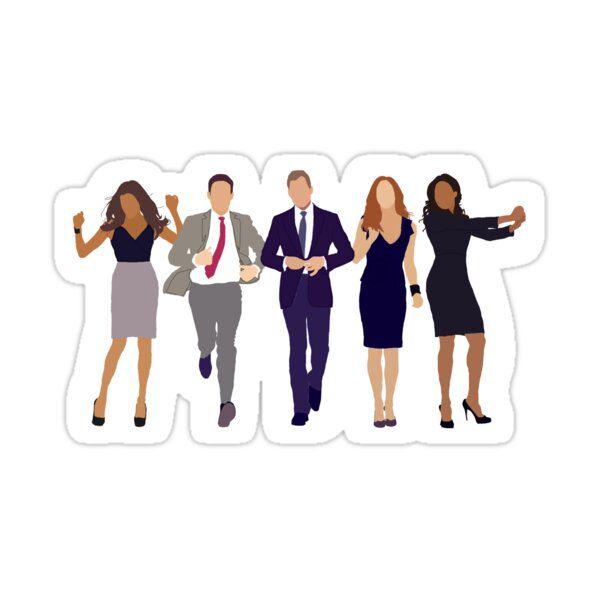 Suits Sticker Set - Etsy