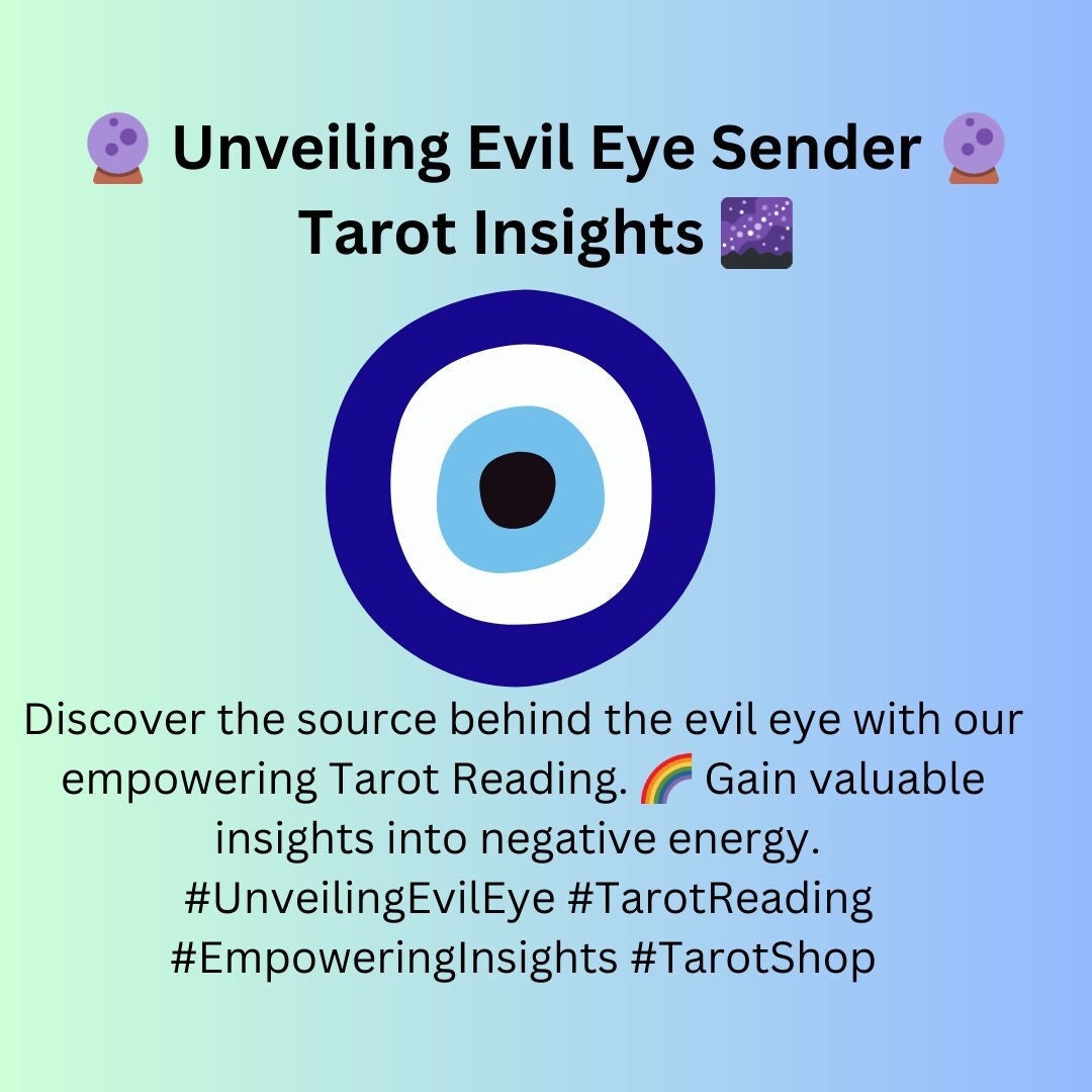 Unveiling the Sender of the Evil Eye: Tarot Insights, PDF, Written ...