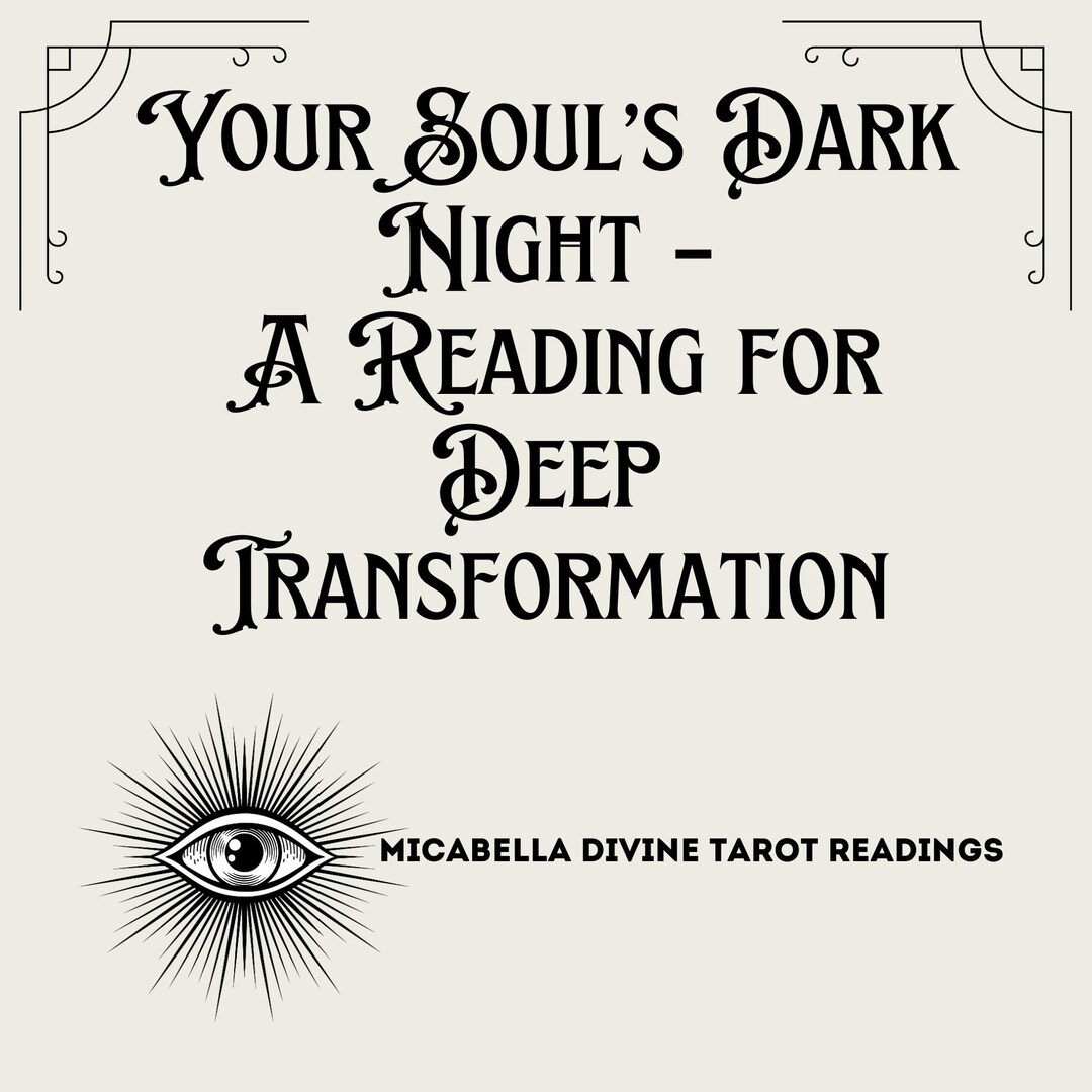 Your Soul’s Dark Night – Deep Transformation Tarot Reading – Spiritual ...
