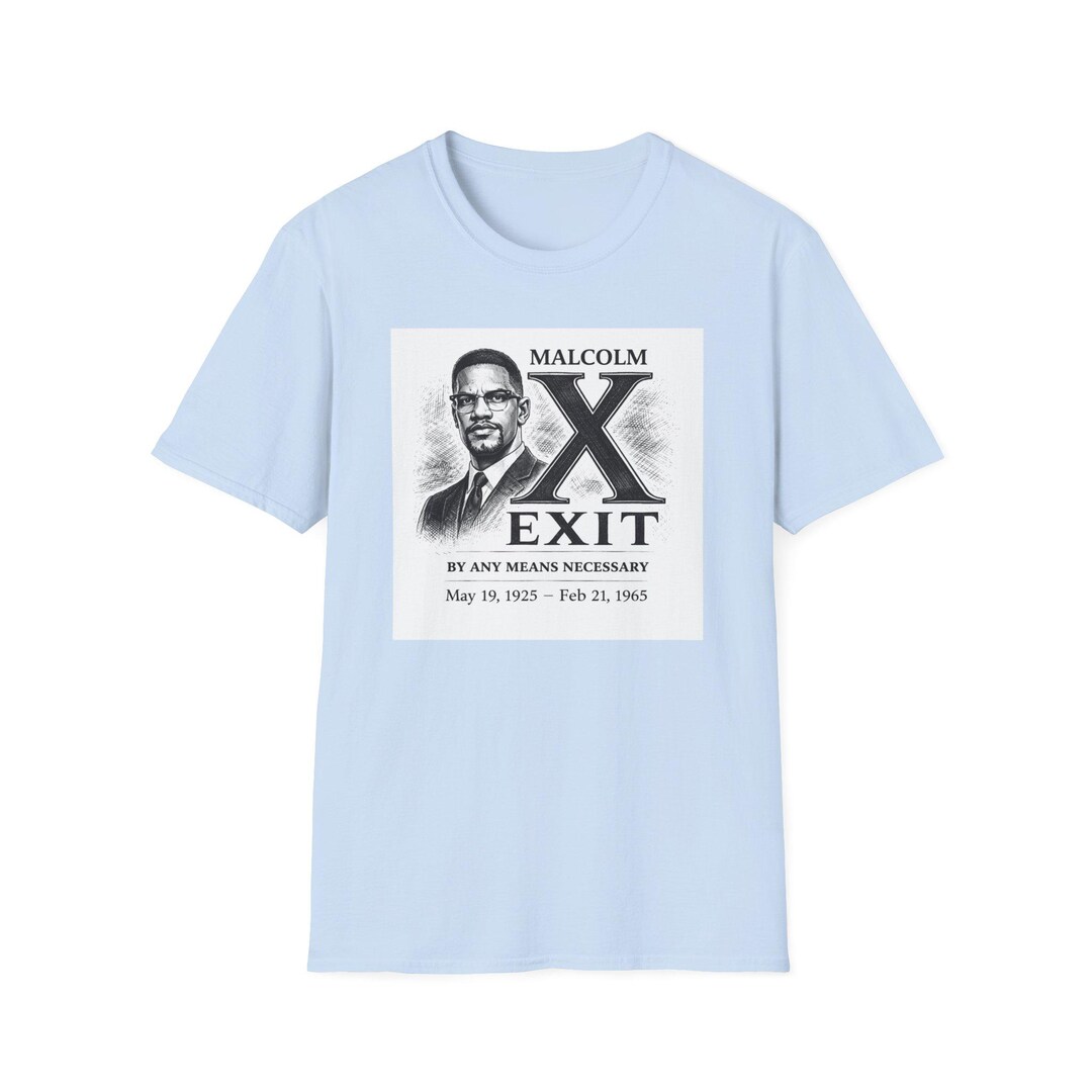 Malcolm X Portrait Exit Shirt | Historical Black Leader Tee - Etsy