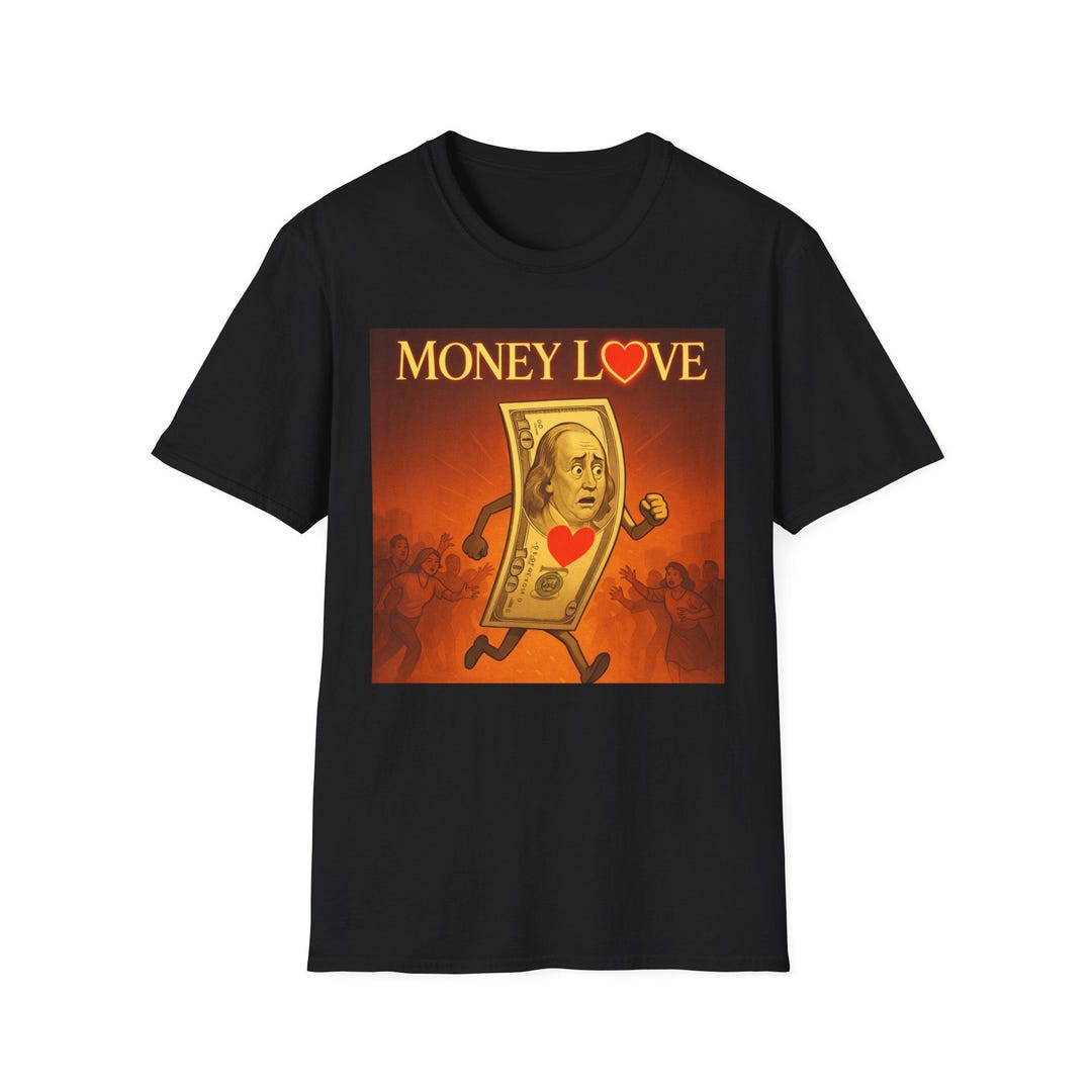 Money Love Dancing Dollar Bill T-shirt | Vintage Cartoon Money Design ...