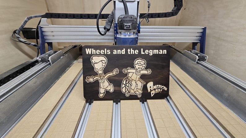 American Dad, "wheels and the Legman" Sign, Fox Animated TV Show Prop ...