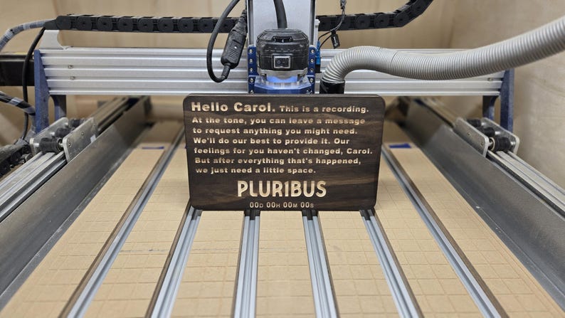Pluribus, "hello, Carol." Sign, Apple TV Show Prop - Etsy