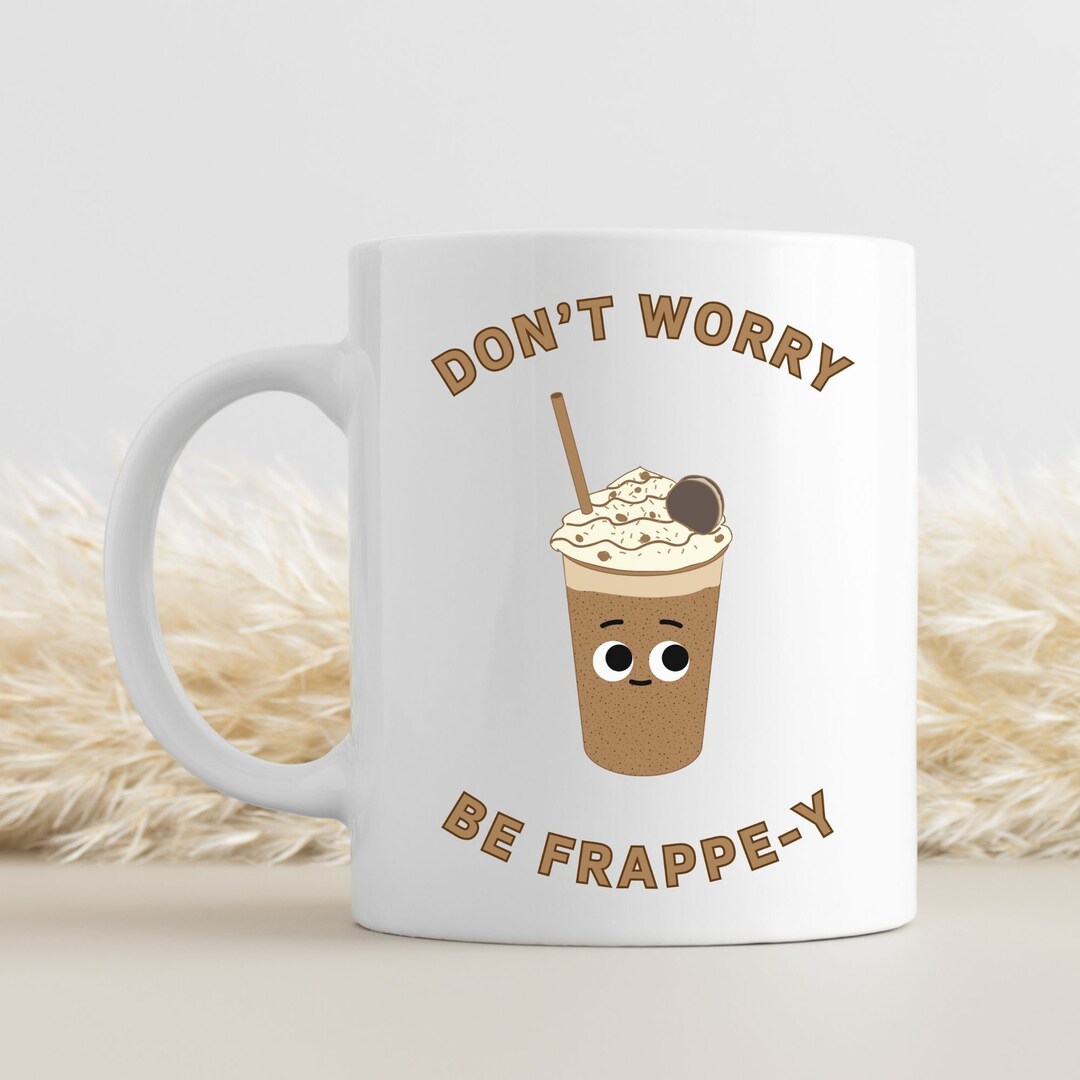 Don't Worry Be Frappe Svg, Coffee Monogram Svg, Coffee Quotes Svg ...