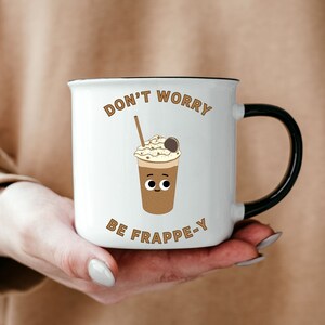 Don't Worry Be Frappe Svg, Coffee Monogram Svg, Coffee Quotes Svg ...