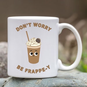 Don't Worry Be Frappe Svg, Coffee Monogram Svg, Coffee Quotes Svg ...