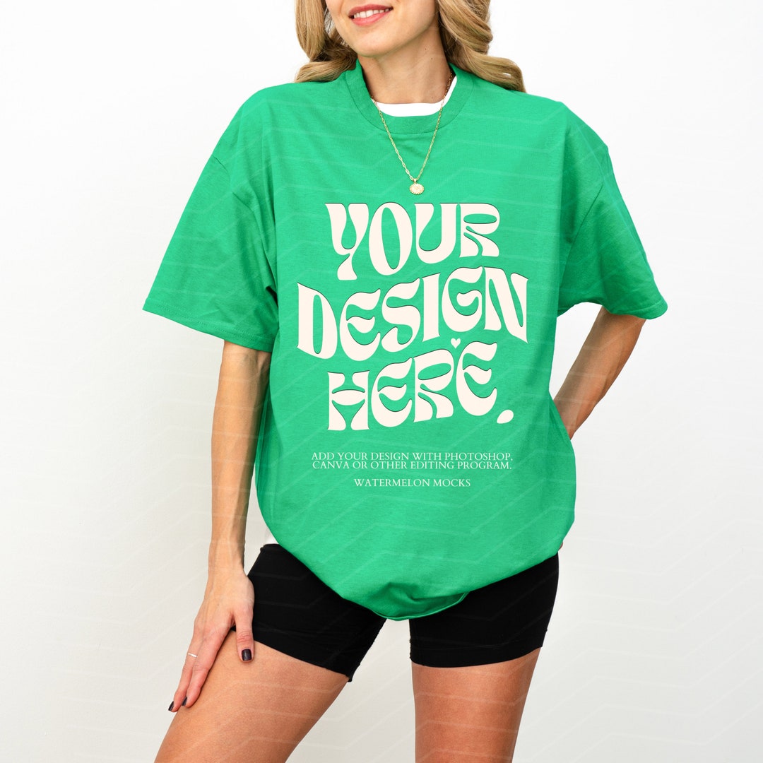 Gildan 5000 Irish Green Tshirt Mockup 5000 Tshirt Mockup Irish Green ...