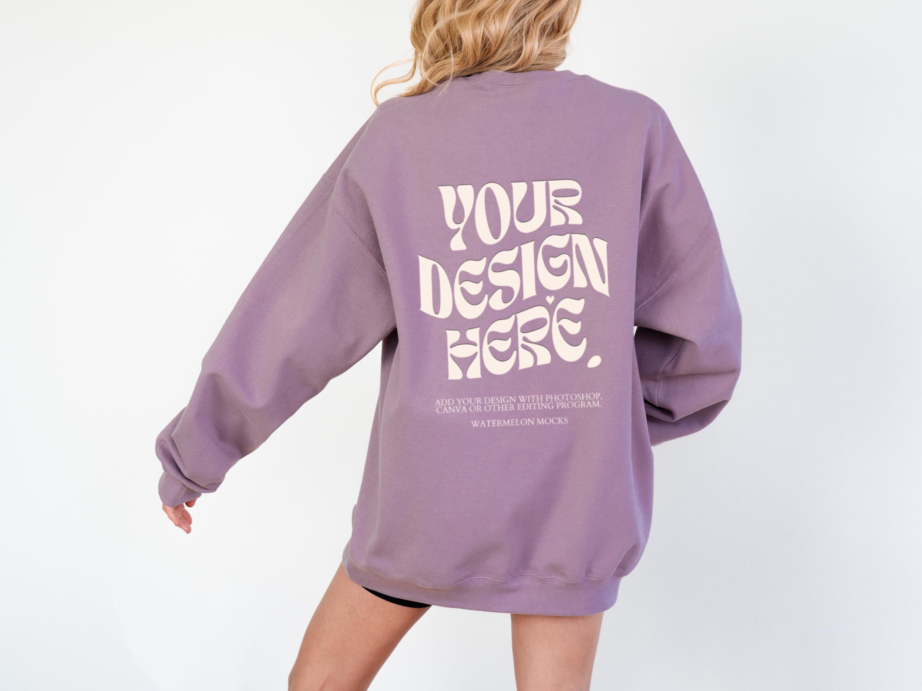 Gildan SF000 Paragon Back Mockup Sweatshirt Mockup Oversized Mockup ...