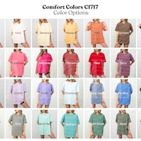 Comfort Colors Color Chart | 1717 Color Chart | Editable Color Chart ...