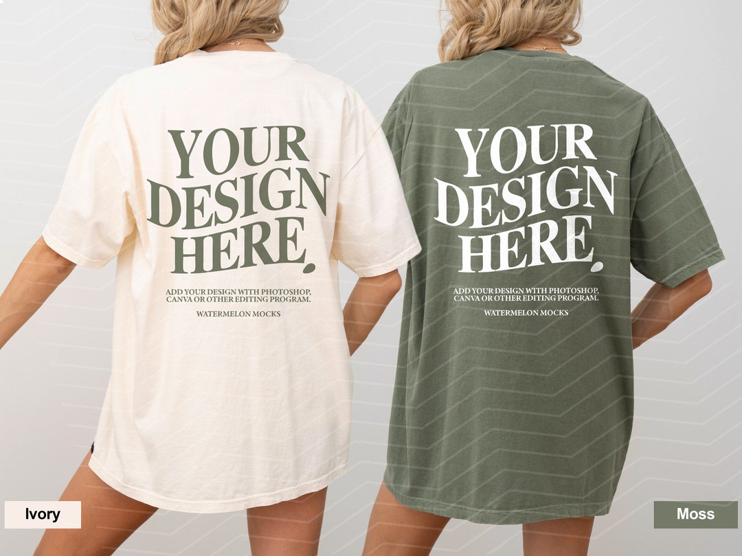 Back Mockup Couple Mockup Comfort Colors C1717 Bachelorette Mockup ...