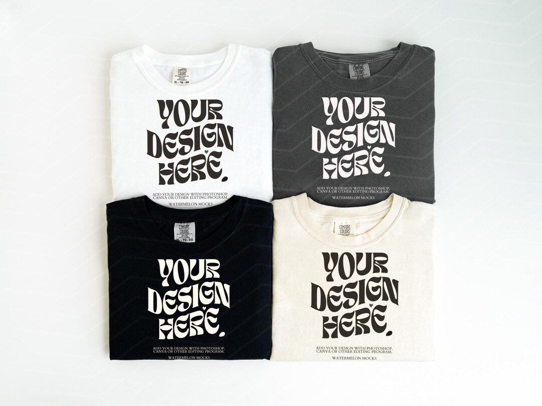 Group Comfort Colors 1717 Mockup Family Mockup White Pepper Mockup ...