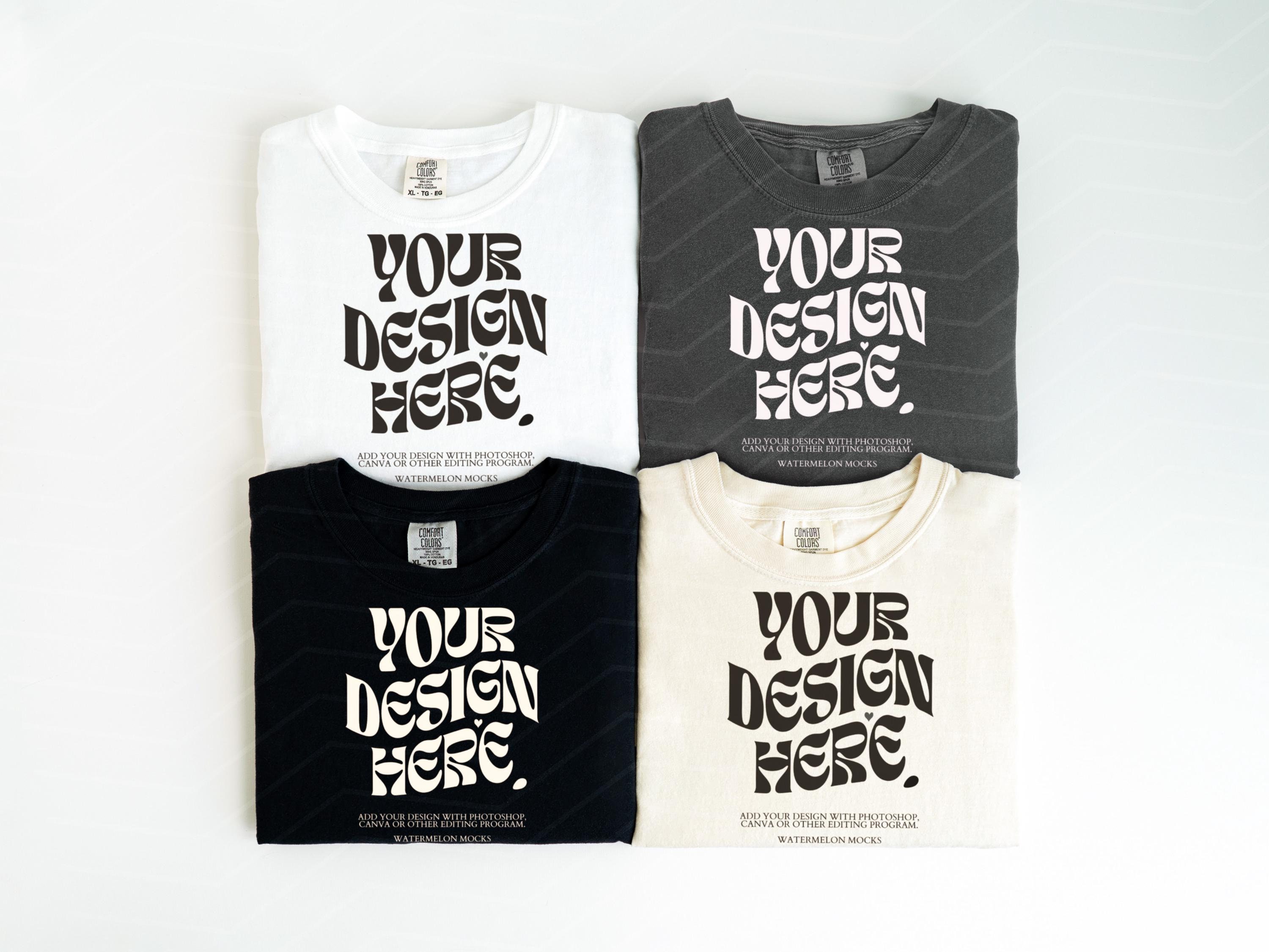 Group Comfort Colors 1717 Mockup Family Mockup White Pepper Mockup ...