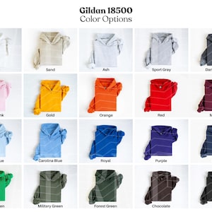 Gildan 18500 Color Chart Printful Hoodie 18500 Color Options Gildan ...