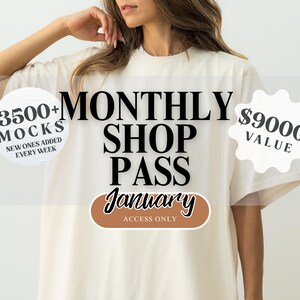 Whole Shop Mockup Bundle Monthly Pass Entire Shop Bundle Full Access ...
