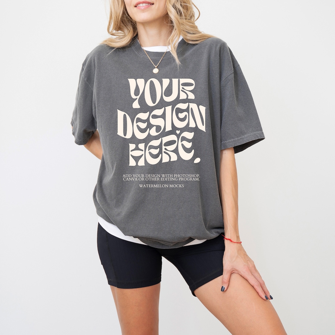 Comfort Colors C1717 Pepper Shirt Pepper CC Mockup Pepper C1717 Mockup ...