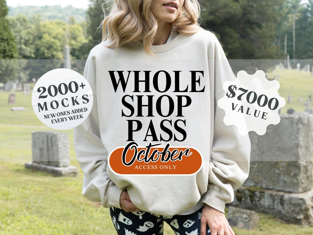 Whole Shop Mockup Bundle Monthly Pass Entire Shop Bundle Full Access ...
