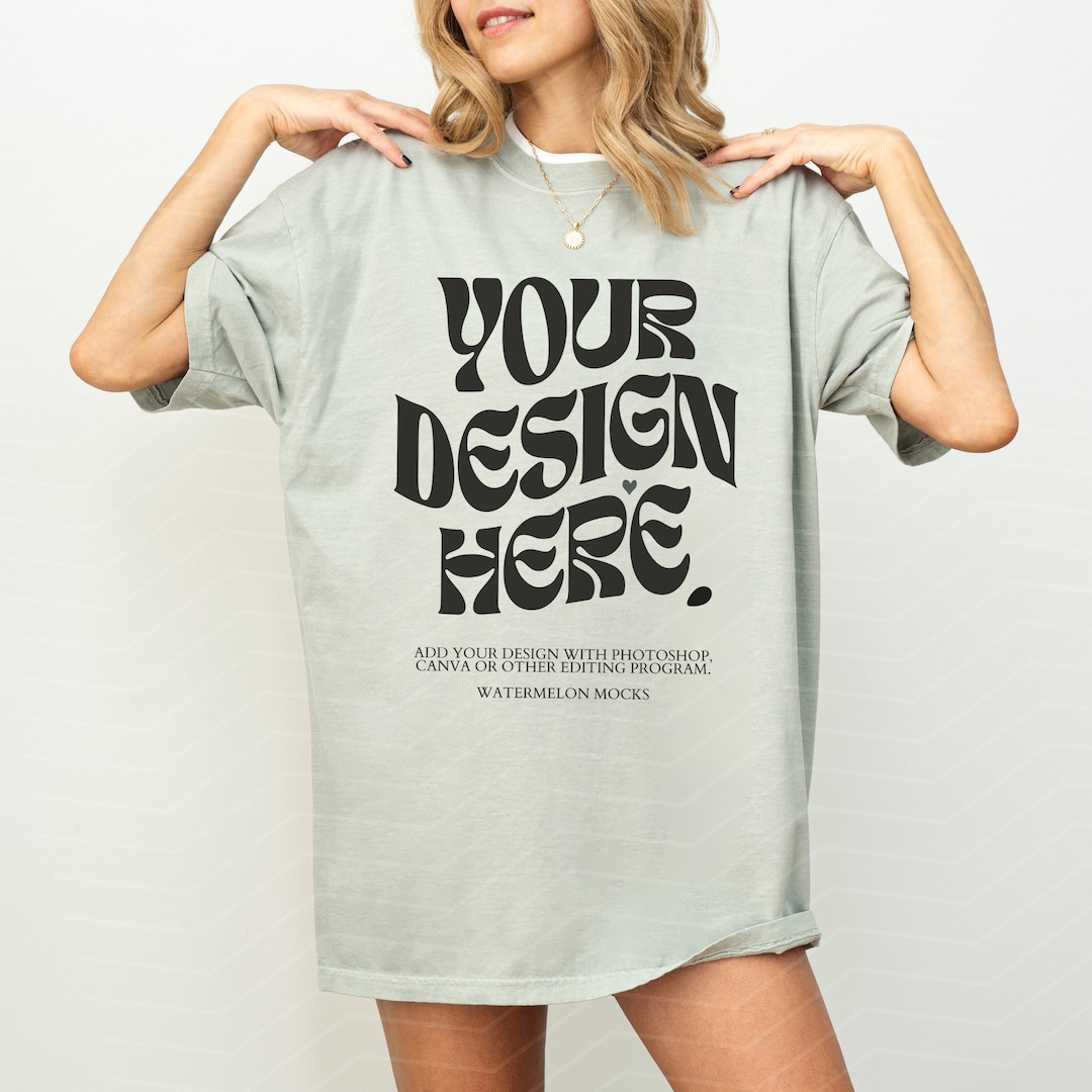 Comfort Colors Mockup Bay Mockup C1717 Bay Mockup Oversized Tshirt ...