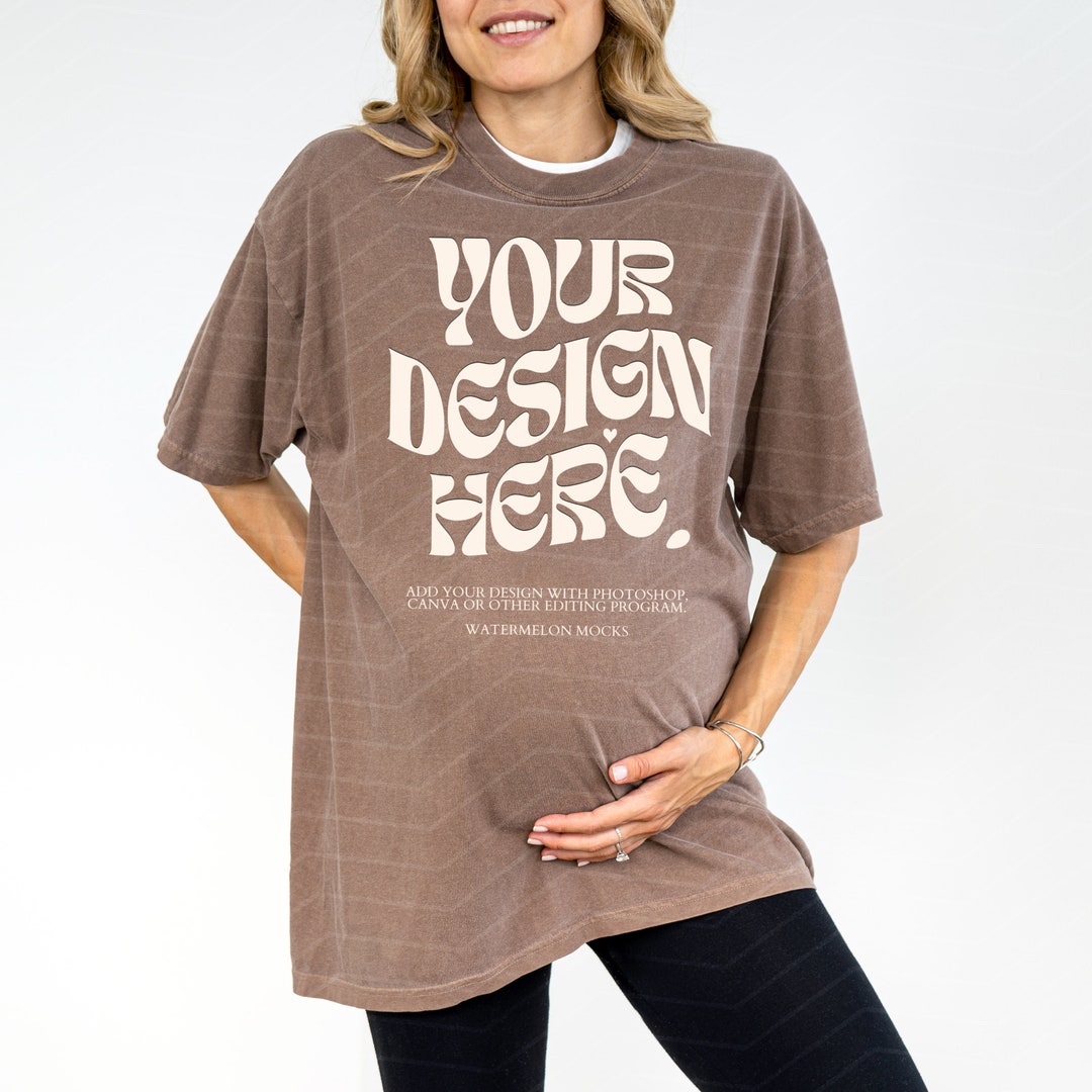 Maternity Comfort Colors Mockup Espresso Mockup C1717 Espresso Mockup ...