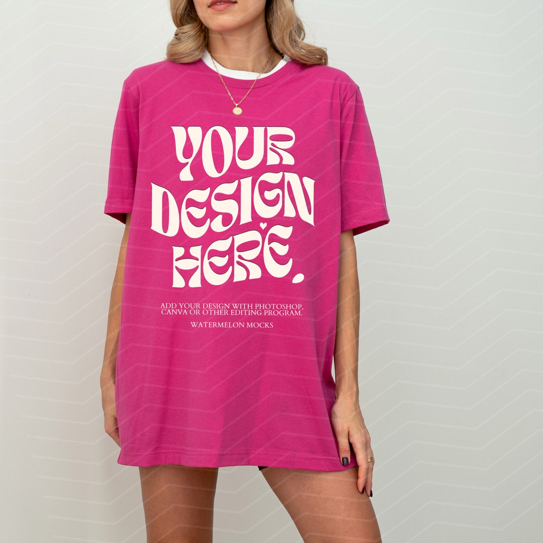 Berry Bella Canvas 3001 Tshirt Mockup Berry Bella Canvas 3001 Shirt ...