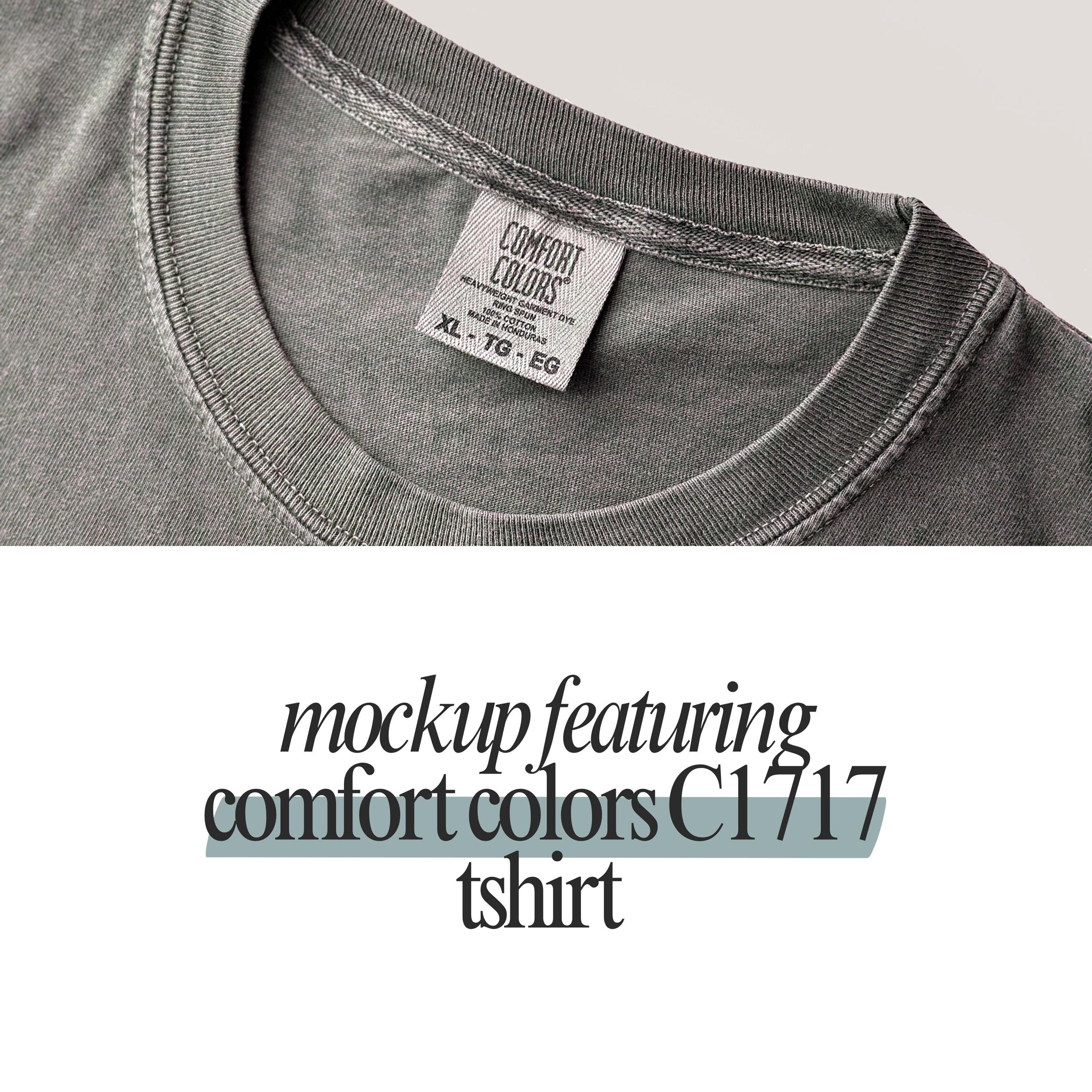 Front and Back Black C1717 Black Comfort Colors Mock Black Front and Back Black C1717 Black Comfort Colors Mock Black