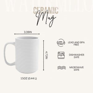 Ceramic Mug Size Chart White Mug Care Card 11oz Mug Mockup Printify Mug ...